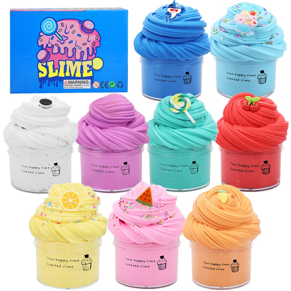 Super Clay Slime DIY mjuk och kladdig lera doftande slime sensorisk le ...